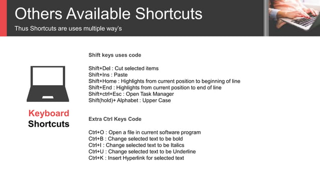 Important Shortcut Keys of Computer keyboard | PPTX