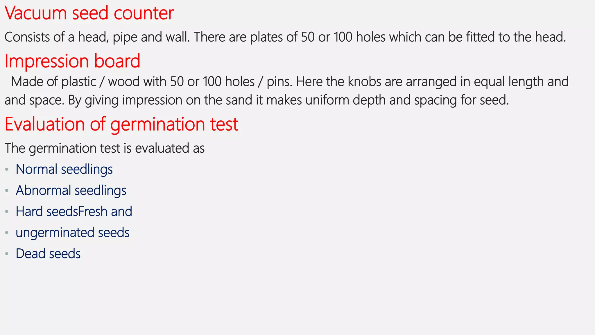 Seed Viability Testing | PPTX