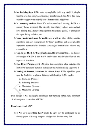 Types of Machine Learnig Algorithms(CART, ID3) | DOCX