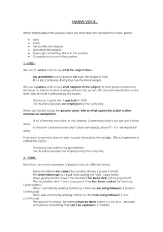 2nd bto passive voice revision | PDF