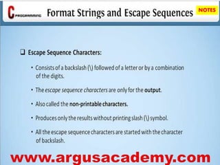 C programming tokens & error types | PPSX