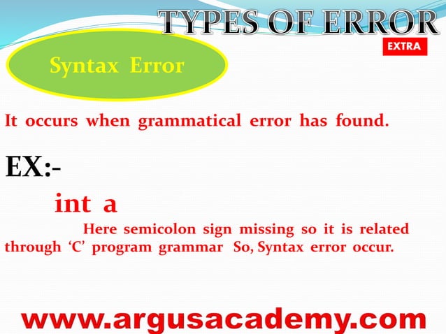 C programming tokens & error types | PPT | Free Download