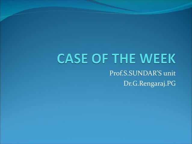 A Case of Sjogren's Syndrome | PPT