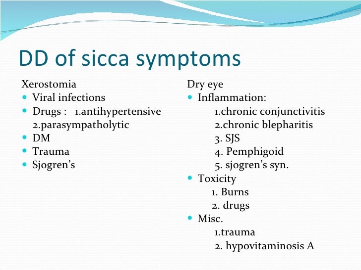 A Case of Sjogren's Syndrome
