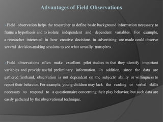 observational studies in research methodology | PPTX