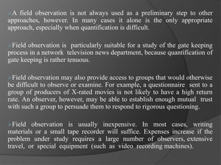 observational studies in research methodology | PPTX