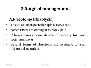 Trigeminal Neuralgia and bell's palsy | PPTX