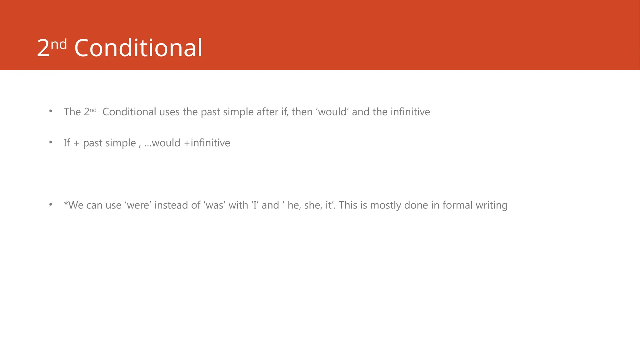 2nd Conditional english language powerpoint | PPT