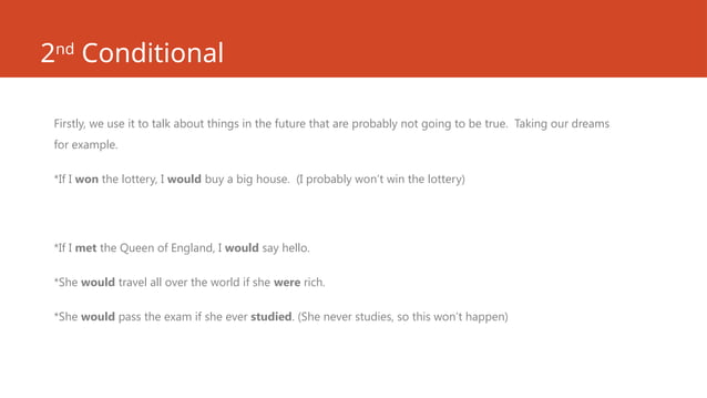 2nd Conditional english language powerpoint | PPT