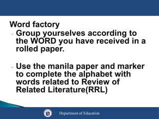 2ND COT PPT related literature.pptx
