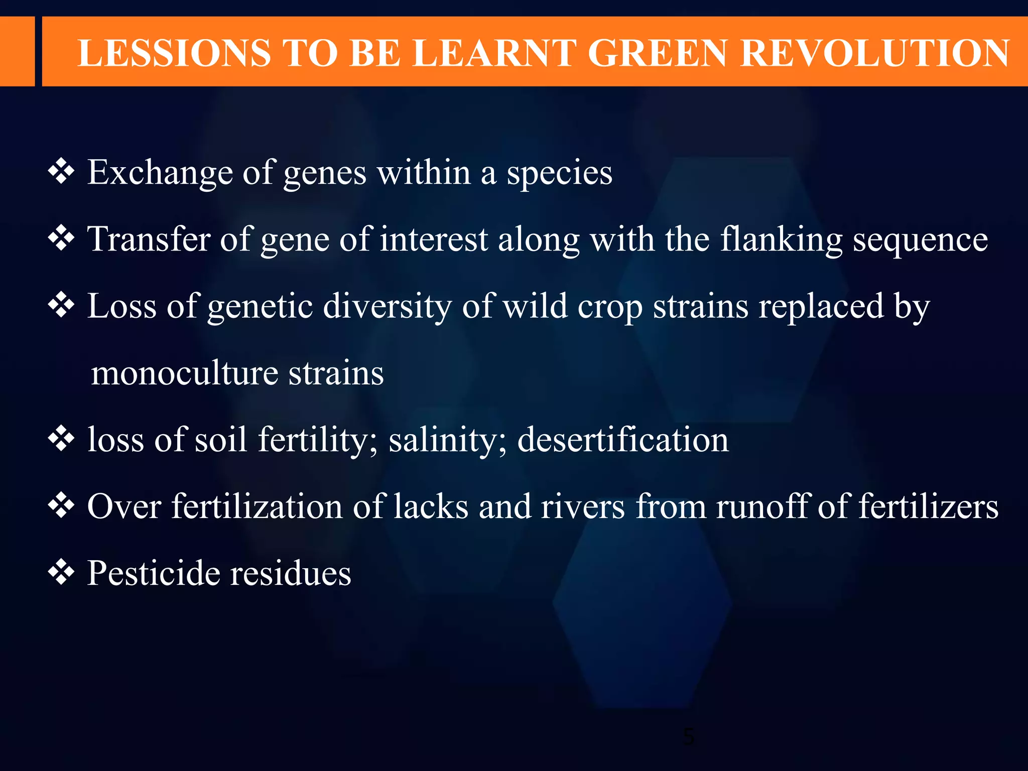 Green to gene revolution | PPTX