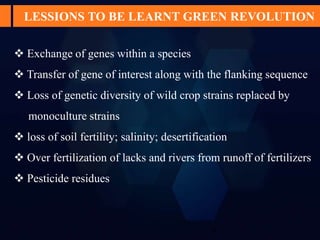 Green to gene revolution | PPTX