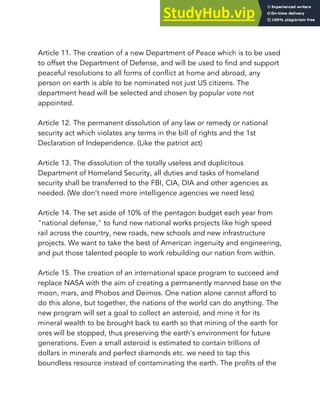 2Nd Declaration Of Independence | PDF | Political Issues & policy ...