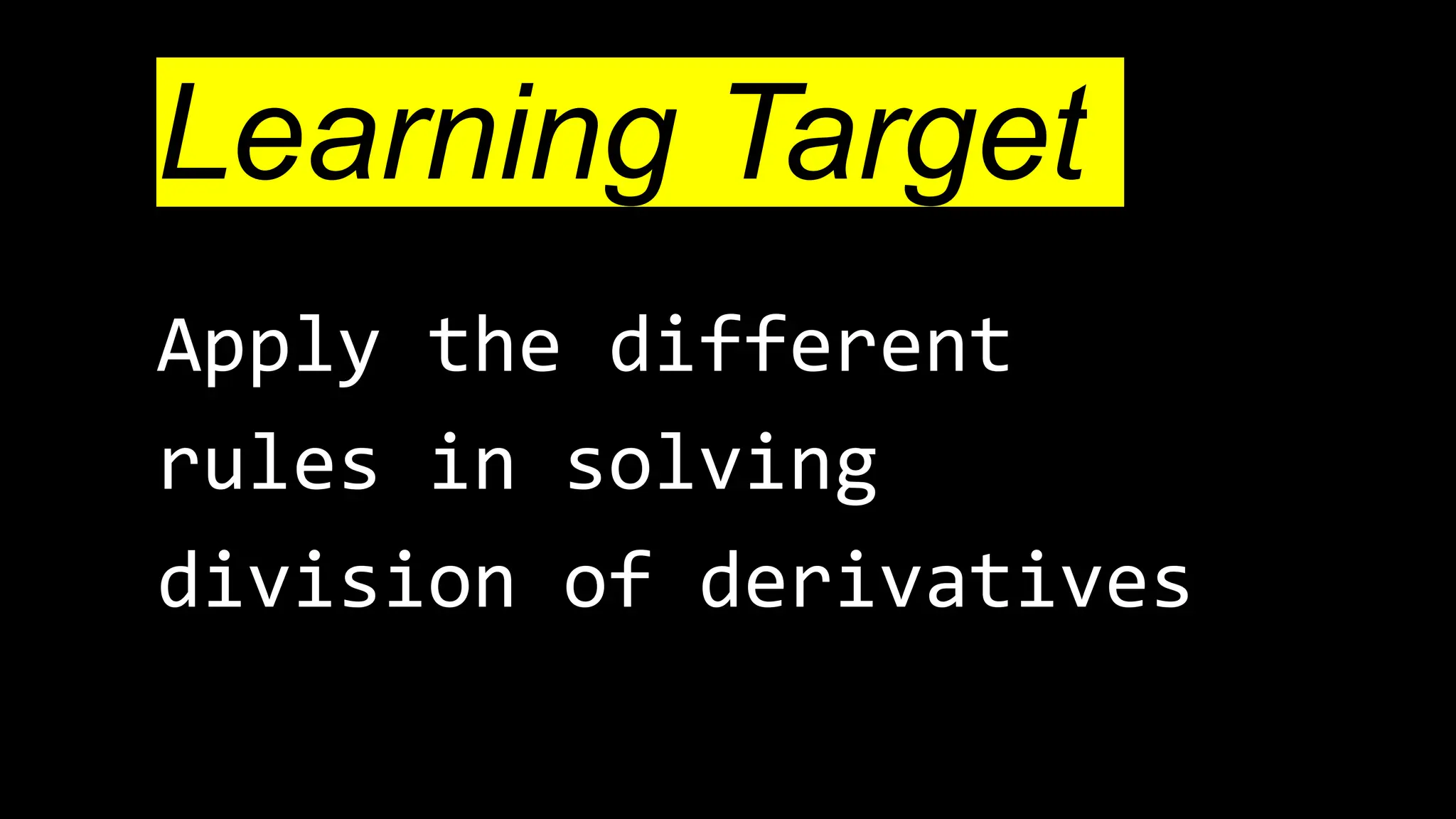 higher derivatives in Basic Calculus PPT | PPT