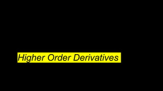 higher derivatives in Basic Calculus PPT | PPT