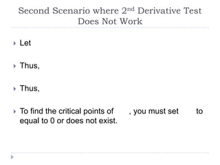 2ndderivativetest | PPTX | Science