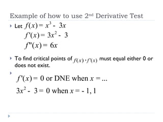 2ndderivativetest | PPT