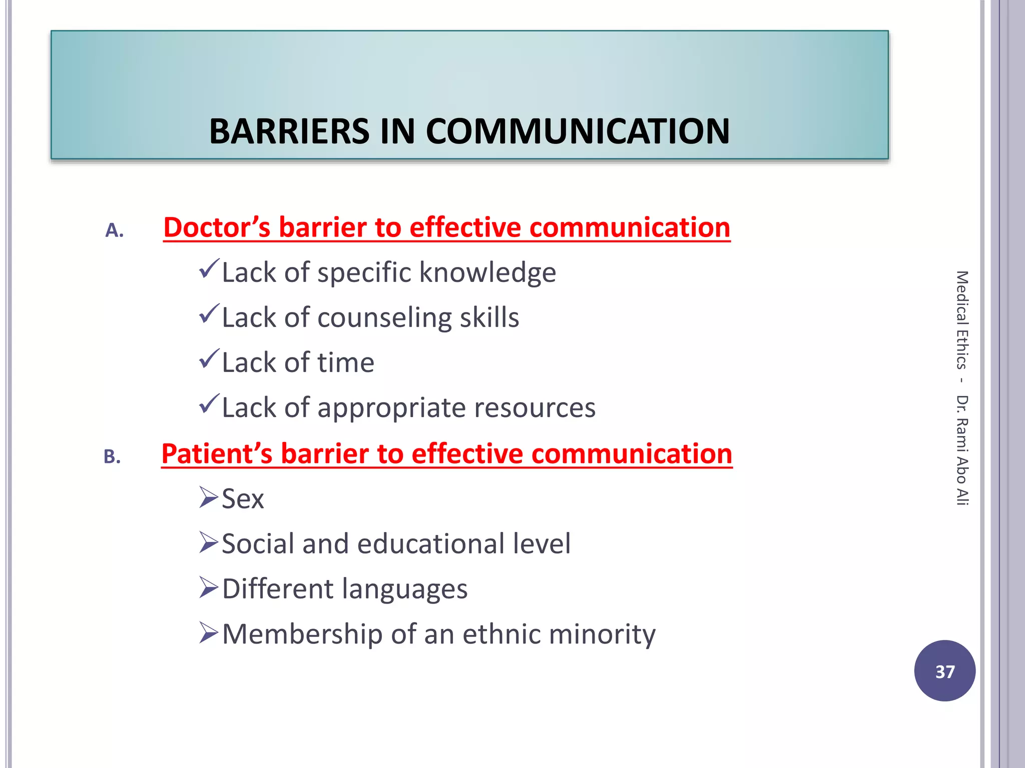 doctor patient relationship | PPTX