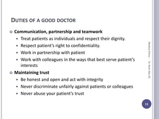 doctor patient relationship | PPTX