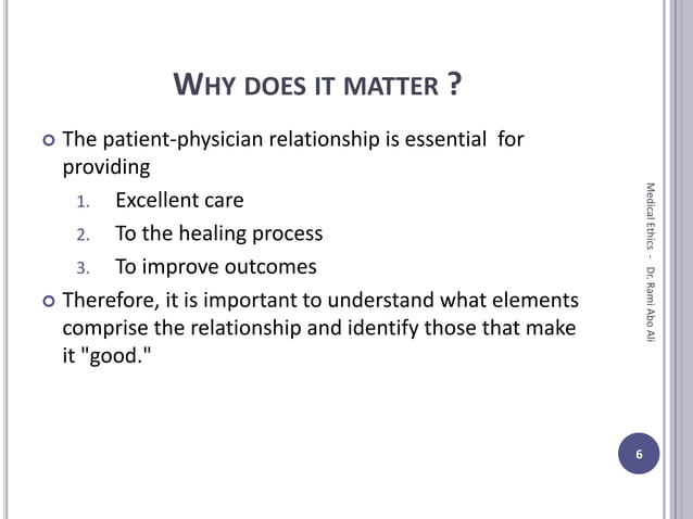 doctor patient relationship | PPTX | Medical Health