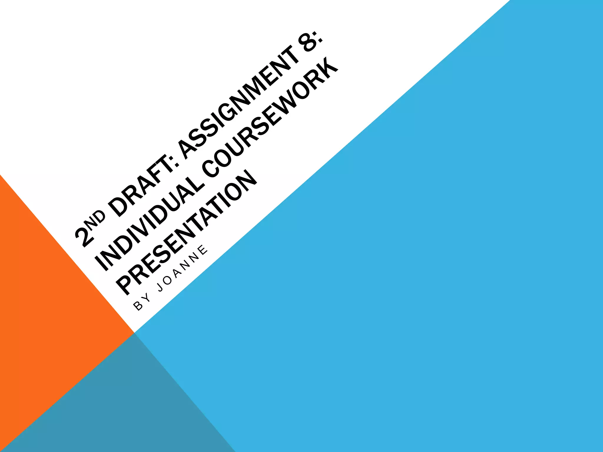 Assignment #8 In presentations | PPTX