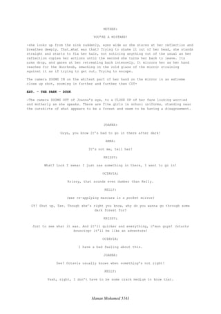 2nd draft script | DOCX