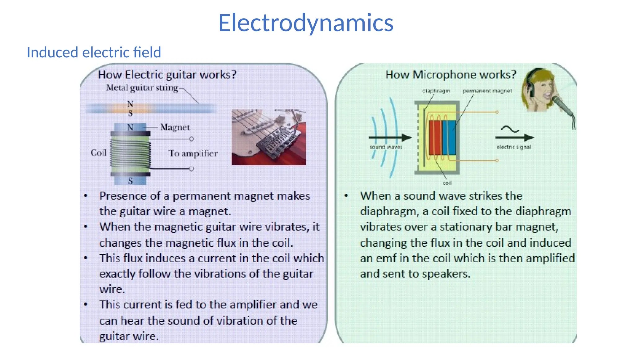 electrodynamics , induce electric field, farady law of induction | PPTX
