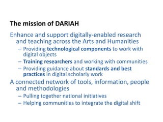 2nd Stakeholder Workshop: Romary DARIAH governance challenges in ERIC | PPT