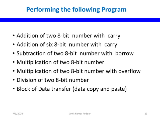 8085 Microprocessor Programming And Instruction Set Ppt