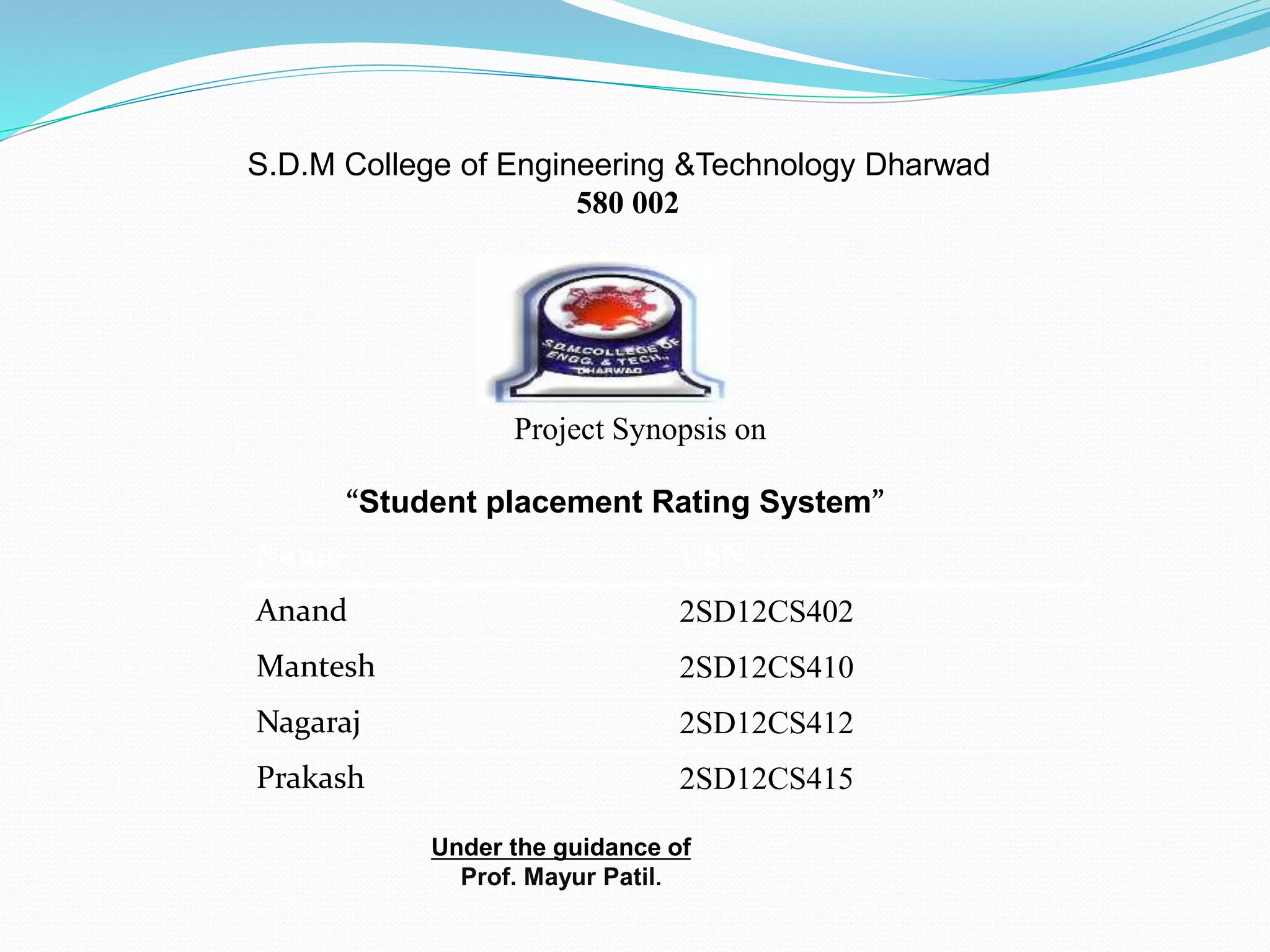 Student Placement Rating System | PPTX