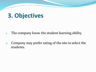 Student Placement Rating System | PPTX