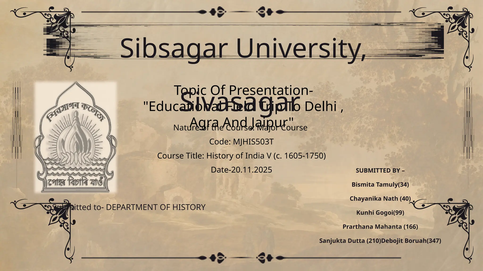 Delhi Agra and Jaipur historical Monument | PPTX