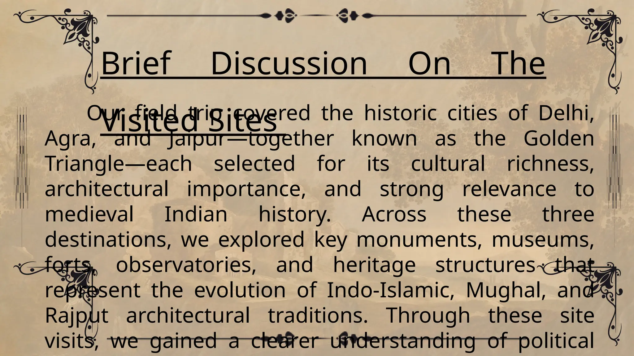 Delhi Agra and Jaipur historical Monument | PPTX