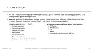 ict and pwd complementary benefits | PPTX
