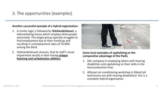 ict and pwd complementary benefits | PPTX