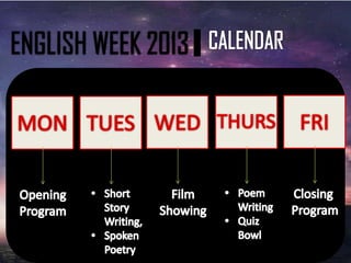 English Week | PPTX
