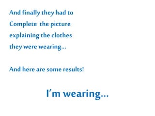 2nd grade clothes work | PPT