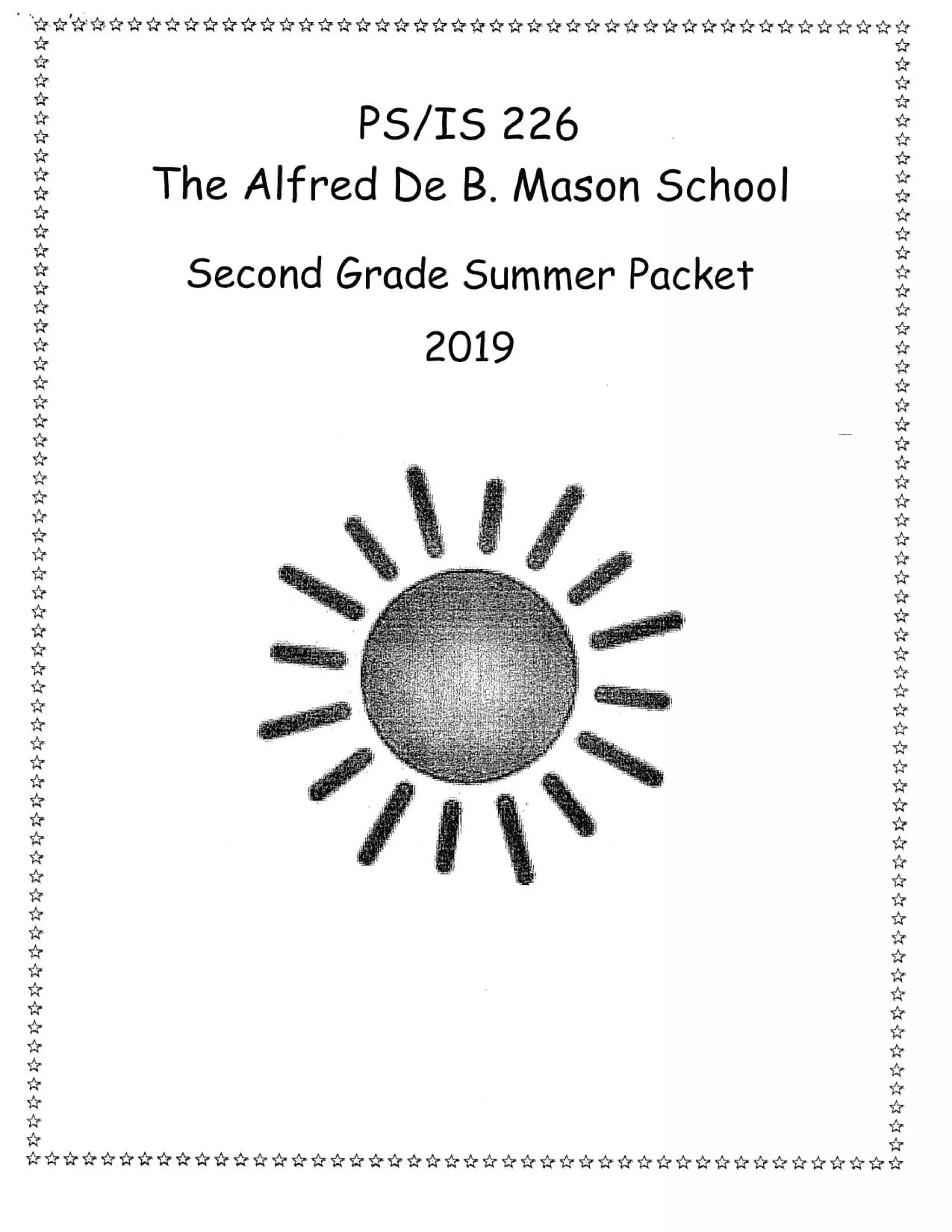 2nd grade summer packet 06 13-2019-120105 | PDF