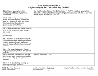 Second Grade Unit One 2011 2012 | PPT