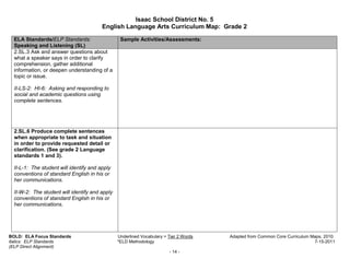 Second Grade Unit Three 2011 2012 | PDF
