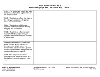 Second Grade Unit Three 2011 2012 | PDF