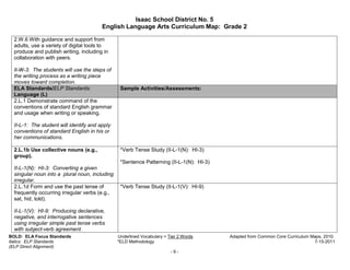 Second Grade Unit Three 2011 2012 | PDF