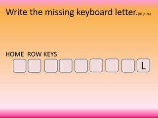 2nd grdng ppt gr.1 # 1 using the keyboard | PPTX | Computer Peripherals ...