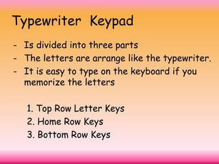 2nd grdng ppt gr.1 # 1 using the keyboard | PPTX | Computer Peripherals ...