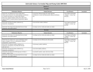 Second Grade Science Curriculum Map | PDF