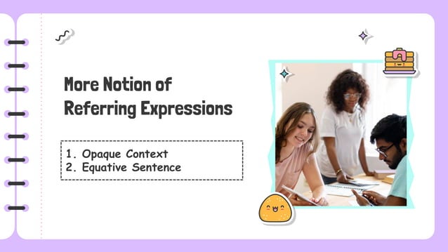 SEMANTICS - Unit 4- Referring Expressions | PDF