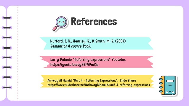 SEMANTICS - Unit 4- Referring Expressions | PDF