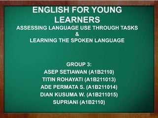 ASSESSING LANGUAGE USE THROUGH TASKS | PPTX