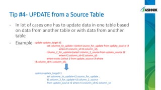 Tuning Slow Running SQLs in PostgreSQL | PPT