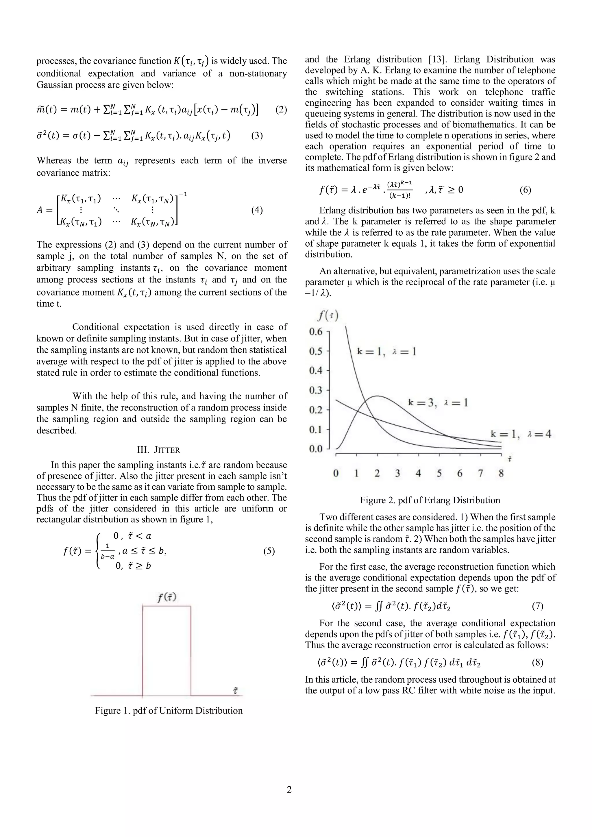 Estimating Reconstruction Error due to Jitter of Gaussian Markov Processes | PDF | Physics | Science
